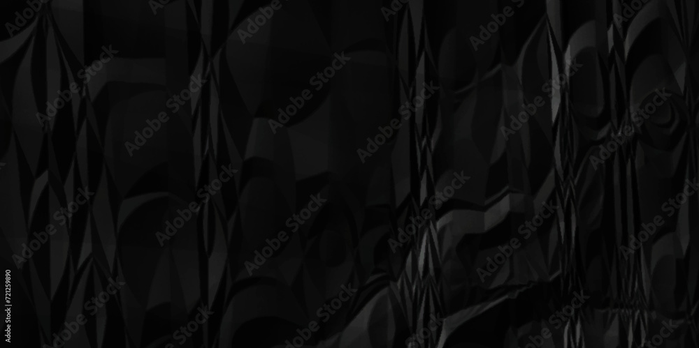 Black crumpled paper background texture pattern overlay. wrinkled high ...