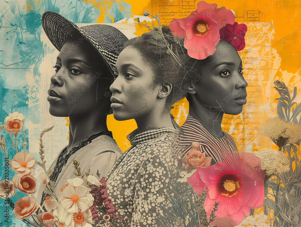 Black History Month crafts mixed-media collage that showcases the ...