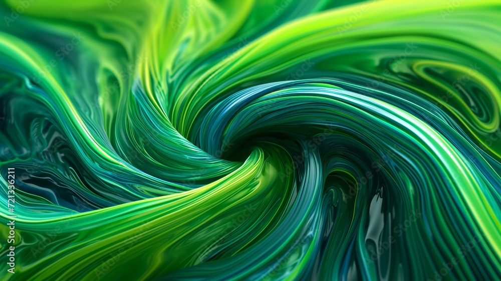 Color Spectrum Greens: Cinematic grass swirls with hues and wavy ...