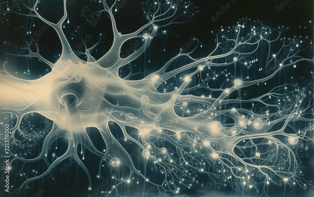 Luminogram of Cajal's luminogram illustrates multipolar motor neurons ...