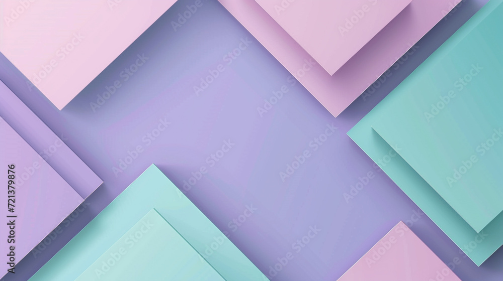Lavender & teal abstract shape background vector presentation design ...