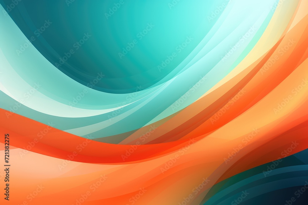 Colors of April, abstract background with waves in dark green, light ...