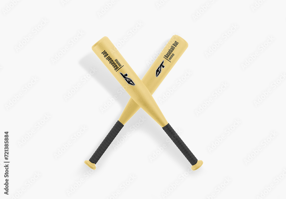 Baseball Bat Wood Mockup Stock Template | Adobe Stock