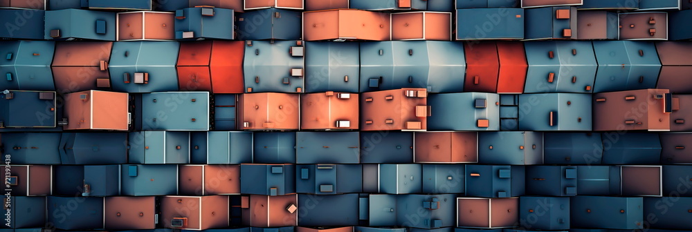 Background texture inspired by the varied design of the roofs of urban ...