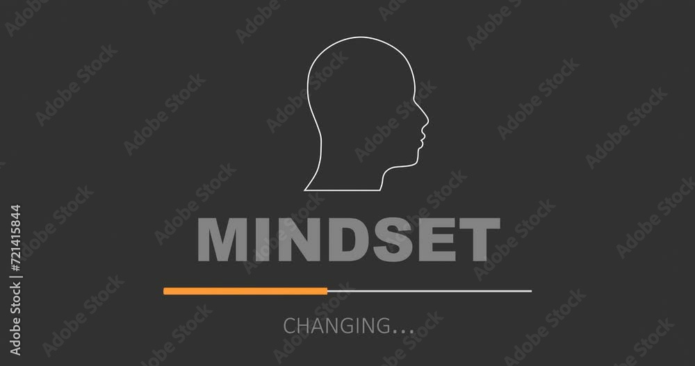 New mindset loading. Change, success positive approach and flexibility ...