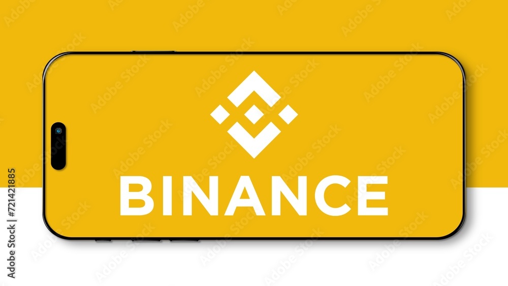 Istanbul, Turkey - 25 January 2024: Binance brand logo on smartphone ...