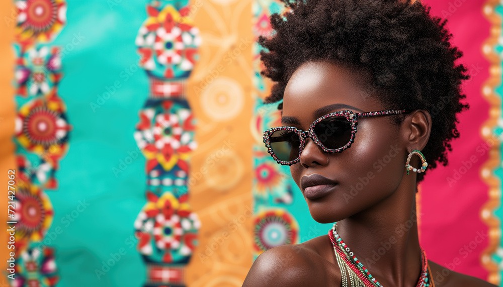 Beautiful modern african swag model, wearing jewelery, sunglasses with ...
