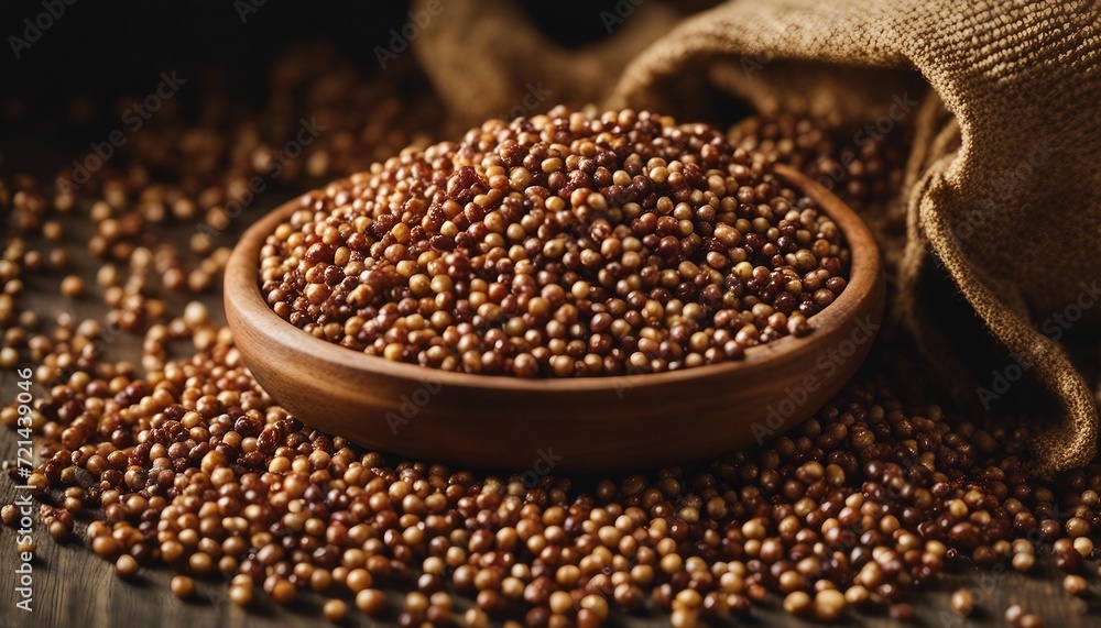 Organic Sorghum Grains, a spread of sorghum grains, their earthy tones ...