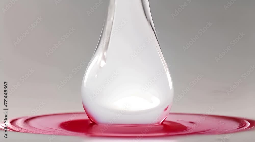 Water Drop with Alpha Channel on white background 3d render water blob ...