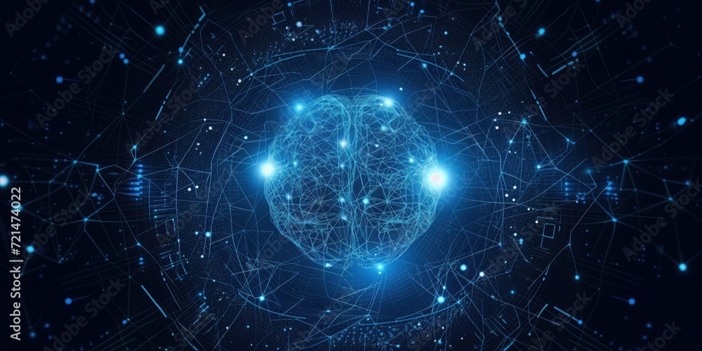 ai chipset with human brain computer circuit board artificial ...