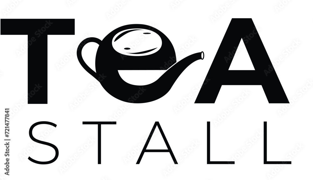 tea logo. tea stall logo vector. tea logo templet Stock Vector | Adobe ...