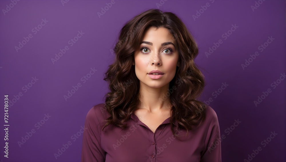 A woman with a wide-eyed, astonished gaze, standing at the far right on ...