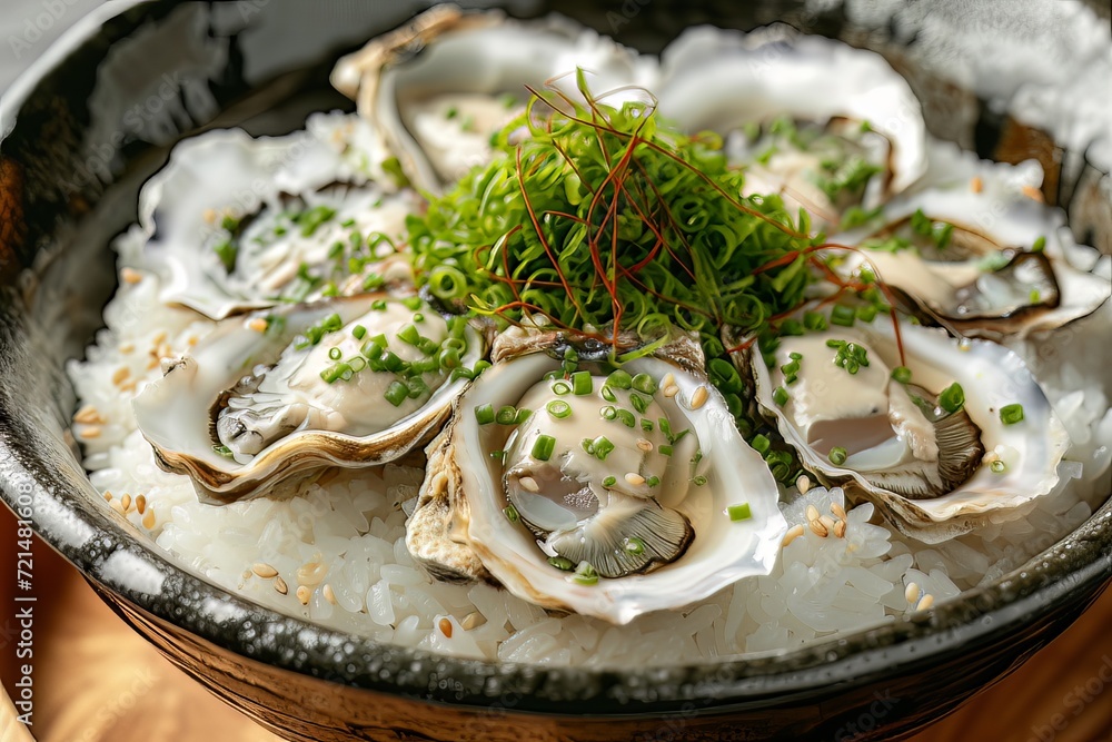 Oyster Kamameshi Rice cooked with oysters.jpeg Stock Photo | Adobe Stock