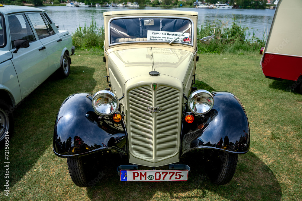 WERDER (HAVEL), GERMANY - MAY 20, 2023: The sub compact car DKW F5 K ...