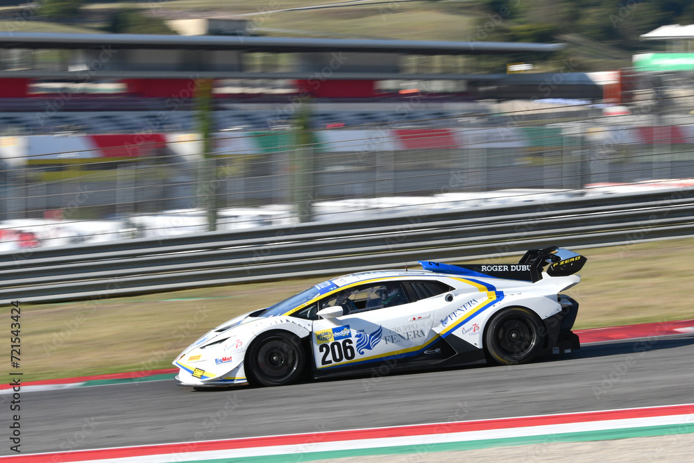 Scarperia, 29 September 2023: Lamborghini Huracan St of team Vsr drive ...
