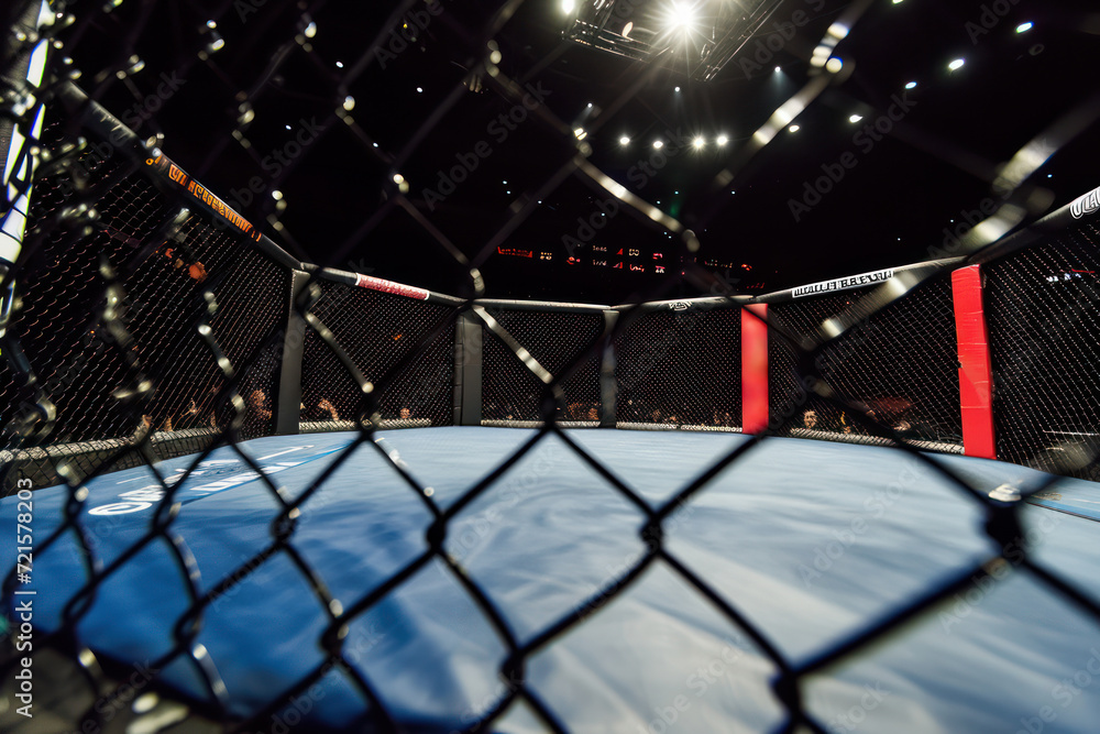 Octagon, cage, mixed martial arts, competition, arena, sports, event ...