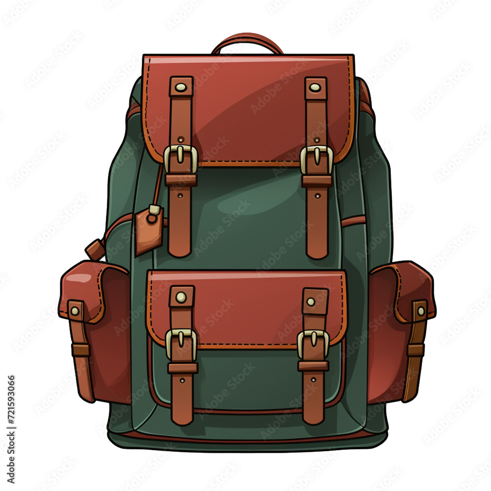 Cutout of a School Backpack Isolated Against a Transparent Background ...