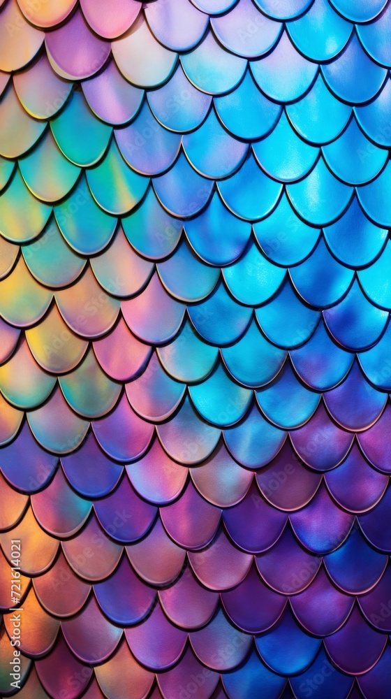 Colorful fish scale textured background with iridescent hues. Concepts ...