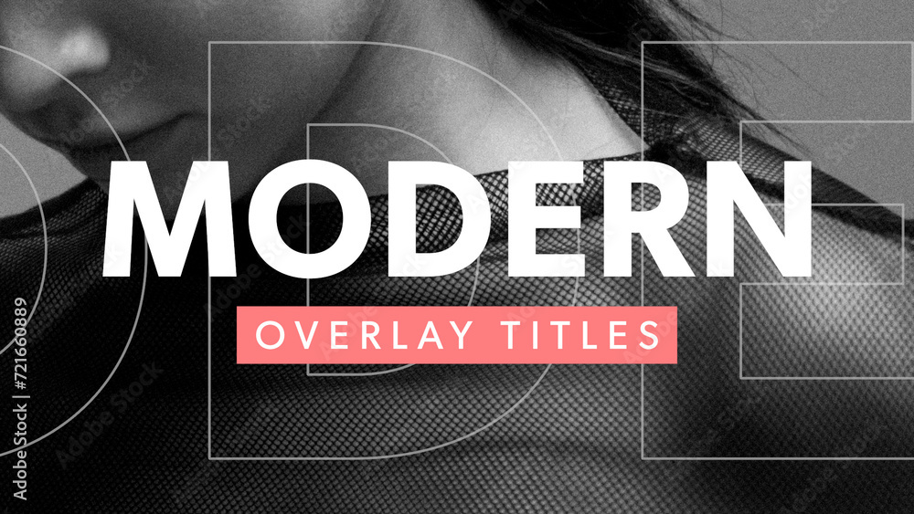 Modern Slide In Titles Overlay Stock Template | Adobe Stock