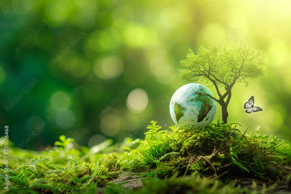 Nature conservation visuals. Eco-friendly lifestyle. Environmental ...