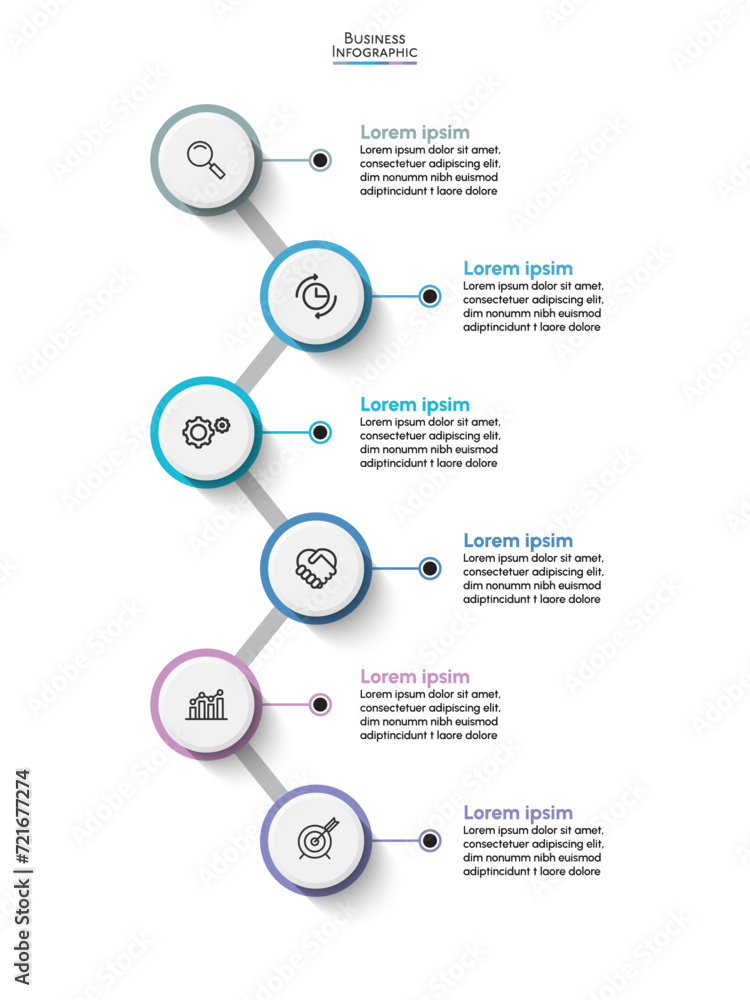 Business data visualization. timeline infographic icons designed for ...