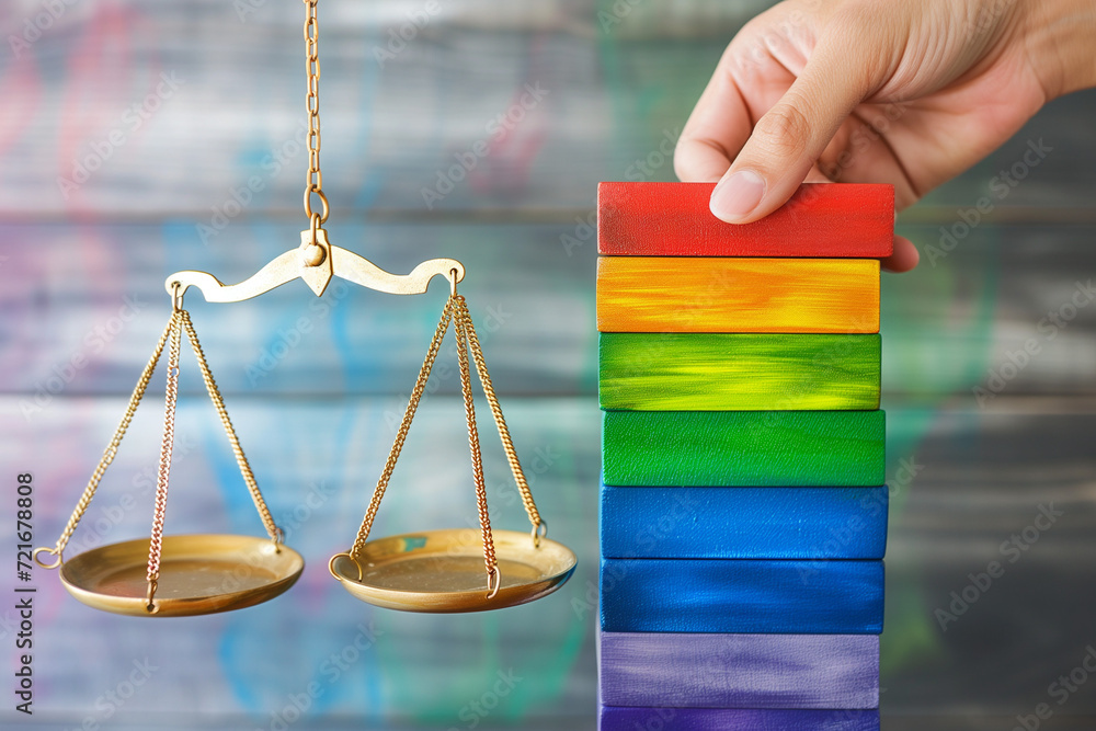 Concept of equality and diversity. Images depicting fairness, justice ...