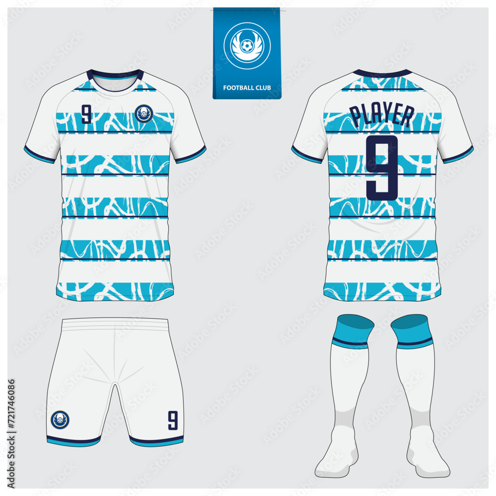 Soccer jersey or football kit mockup design for football club. Football ...