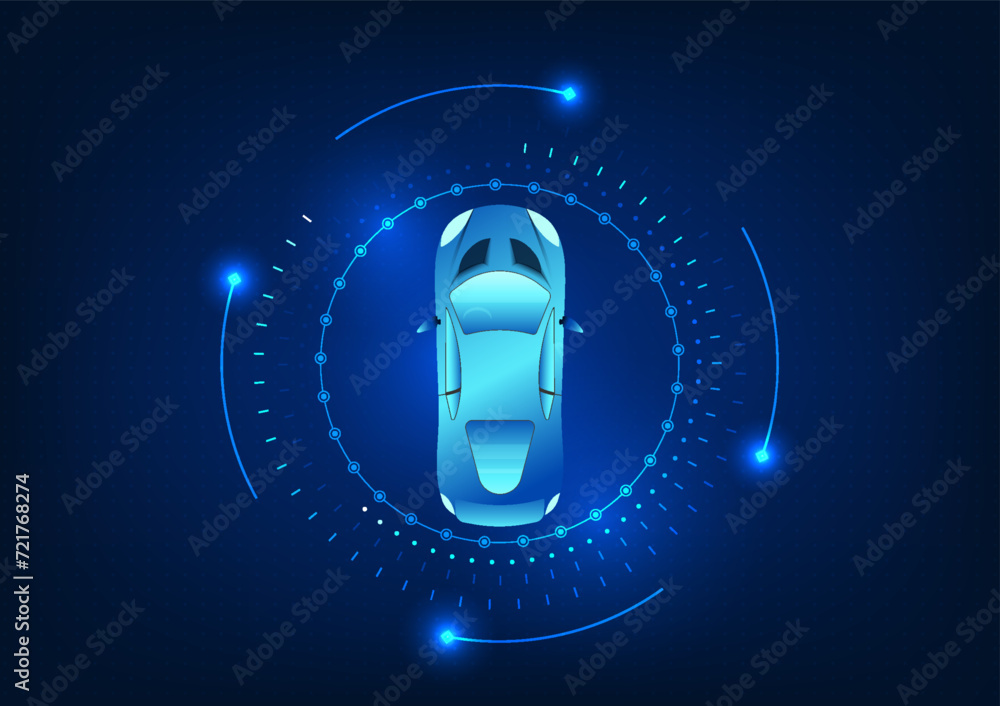 Smart car technology background Innovative future cars that are ...