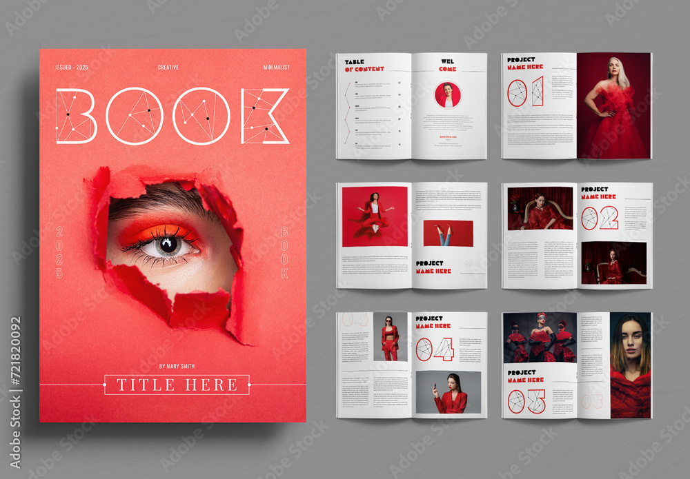 Book Layout Stock Template | Adobe Stock