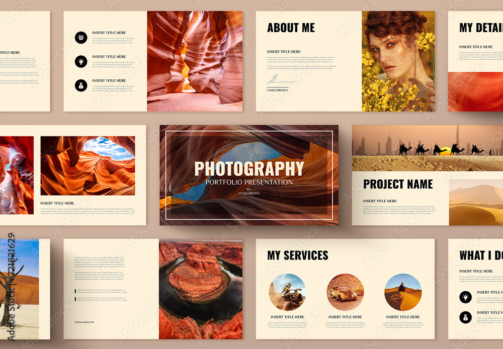 Photography Portfolio Presentation Template Stock Template | Adobe Stock