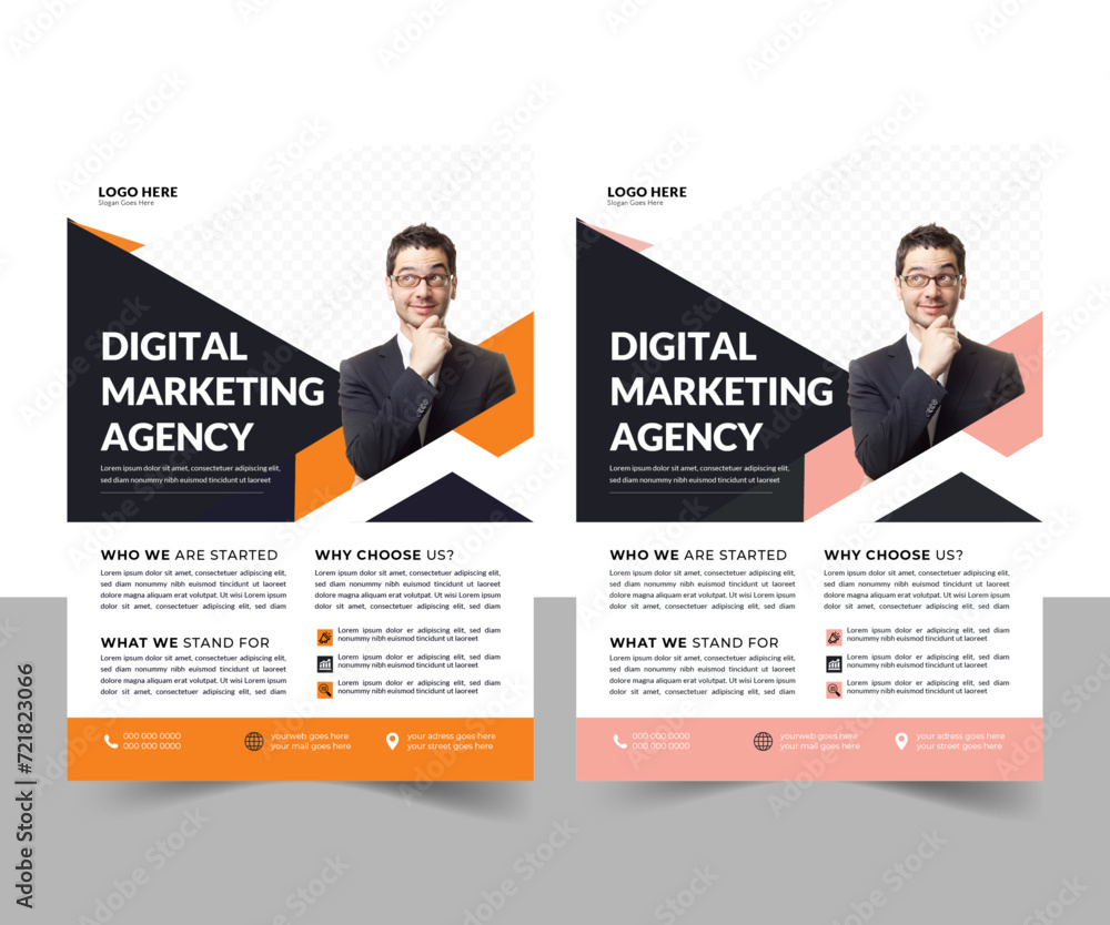 Brochure design, cover modern layout, annual report, poster, flyer ...