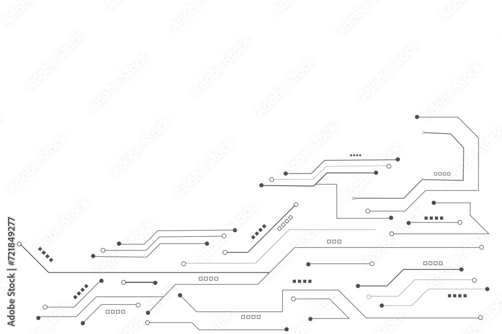 Vectors High-tech connection system on a white background. Technology ...