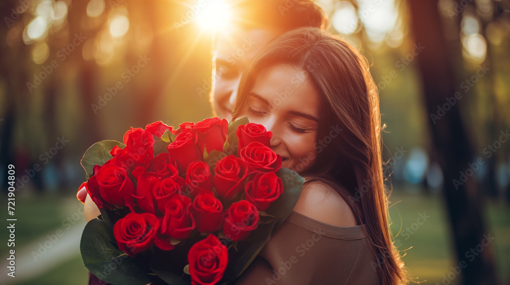 zum Valentinstag rosen schenken durch wahre Liebe Gefühle zeigen als ...