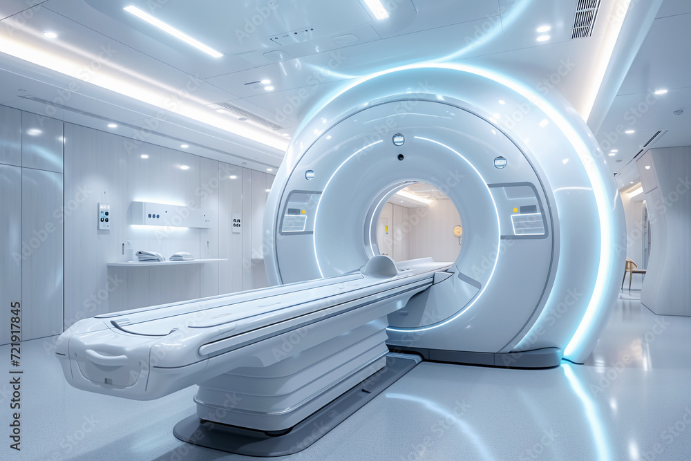 advanced mri or ct scan medical diagnosis machine at hospital lab ...