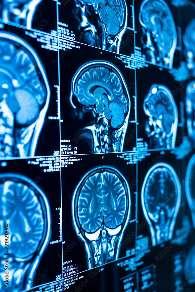 human brain scans, x-ray Stock Photo | Adobe Stock