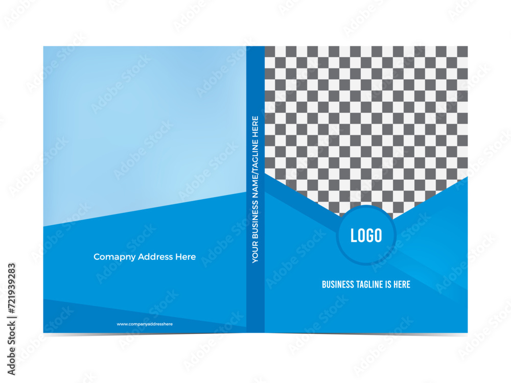 A4 booklet, File folder a4 design, Cover and back design, A4 leaflet ...