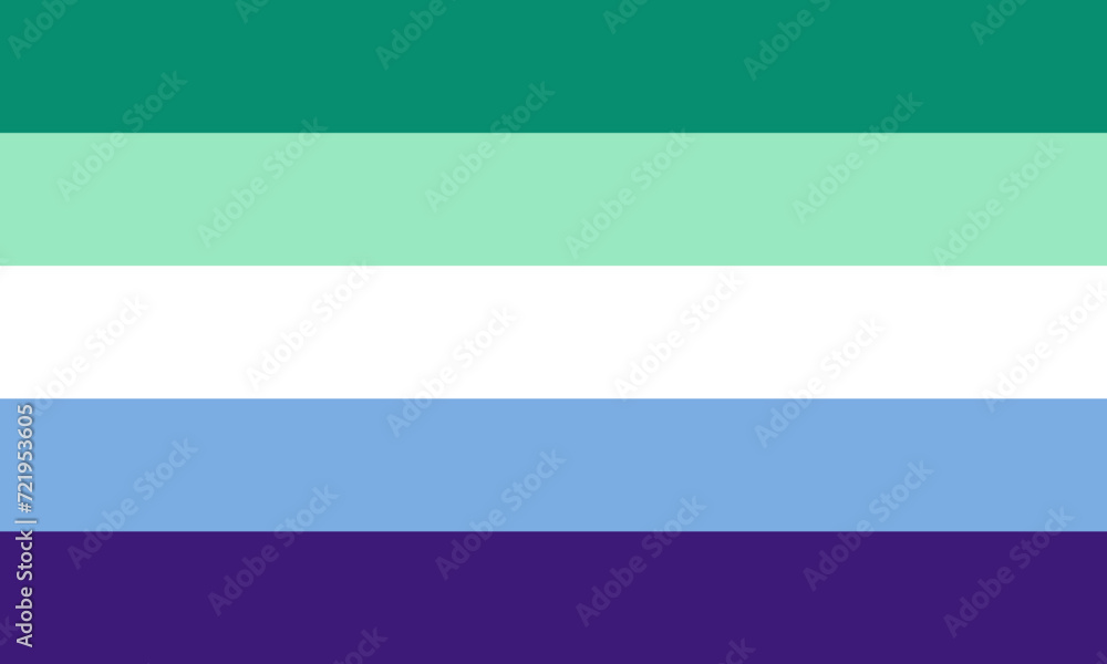 Gay men pride five stripes flag, Sexual identity pride flag of gay and ...