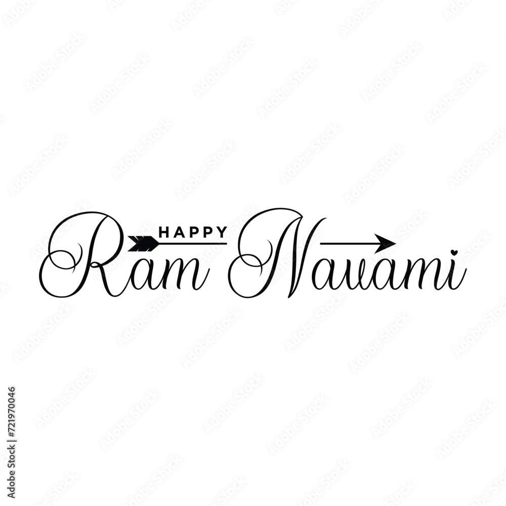 Happy Ram Navami. Ram Navami vector banner on isolated background ...