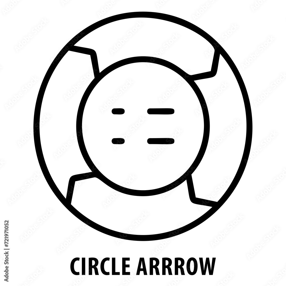 Circle arrow, rotation, circular motion, cycle, loop, refresh, repeat ...