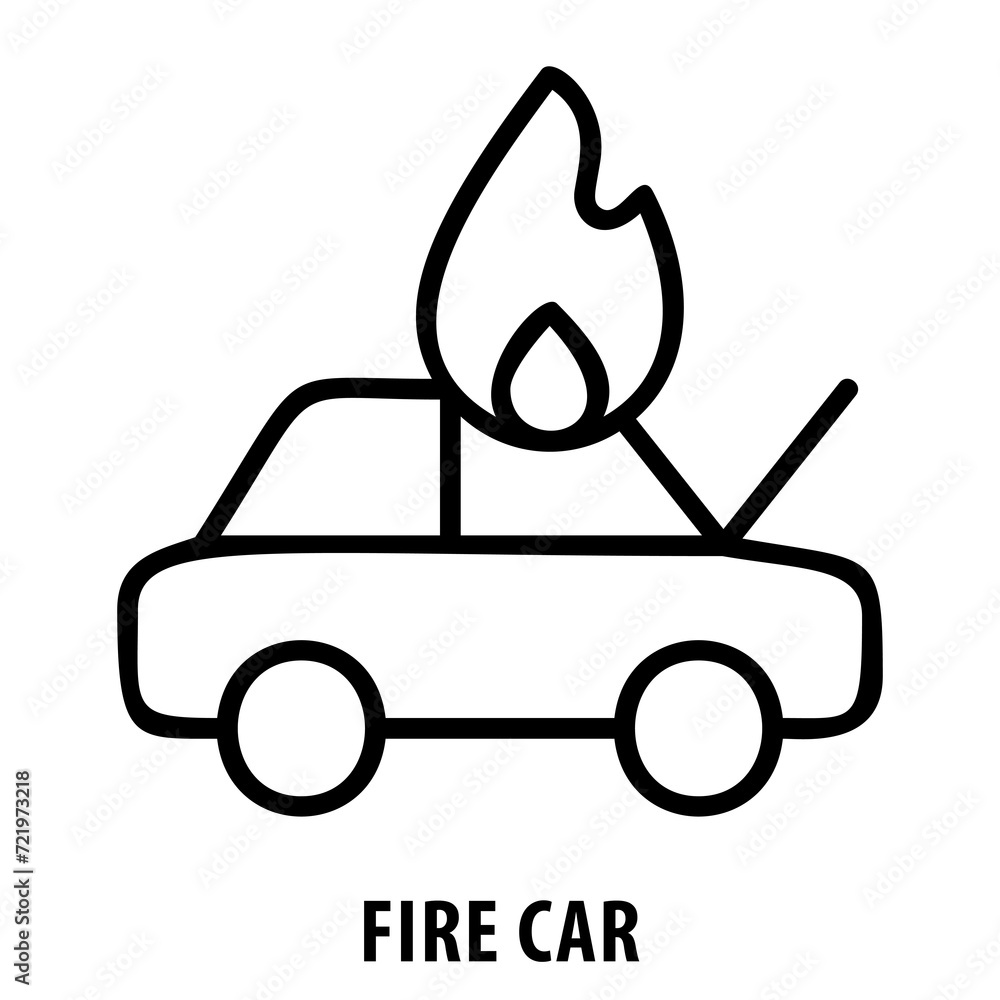 Fire car, fire truck, emergency vehicle, fire car icon, firefighting ...