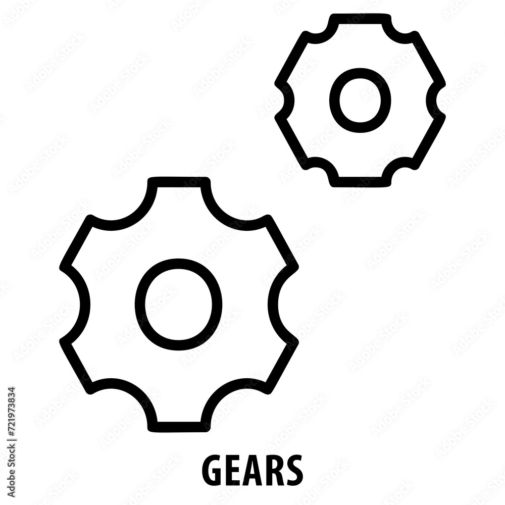 Gears, cogwheels, machinery, mechanical, gears icon, settings ...
