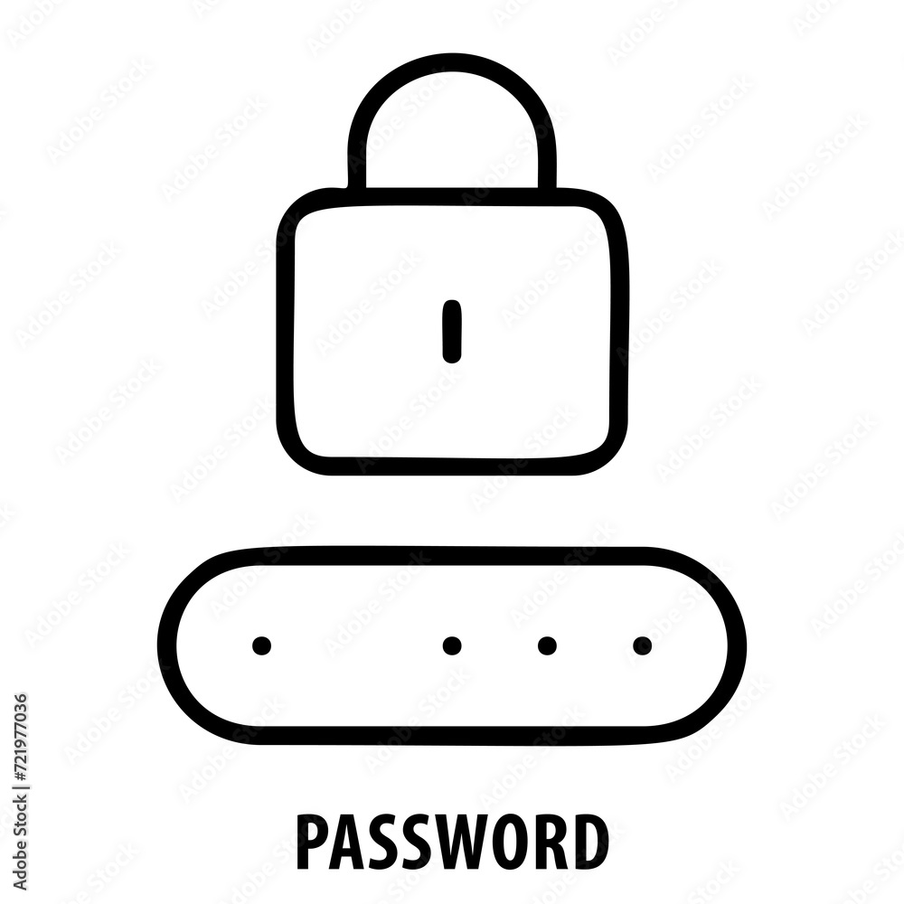 Password, security, password icon, login, access, authentication ...