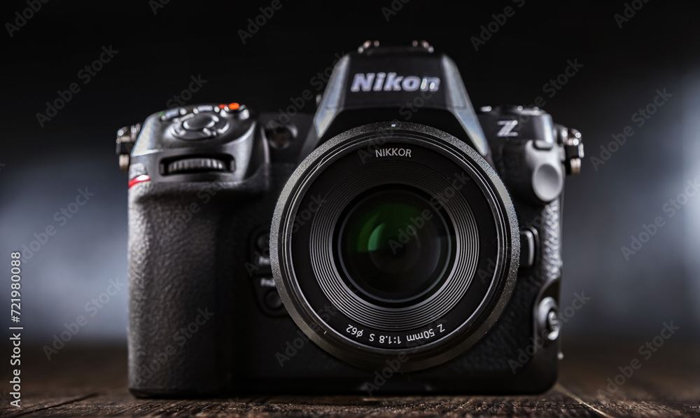 Nikon Z 8, a full-frame mirrorless camera produced by Nikon Stock Photo ...