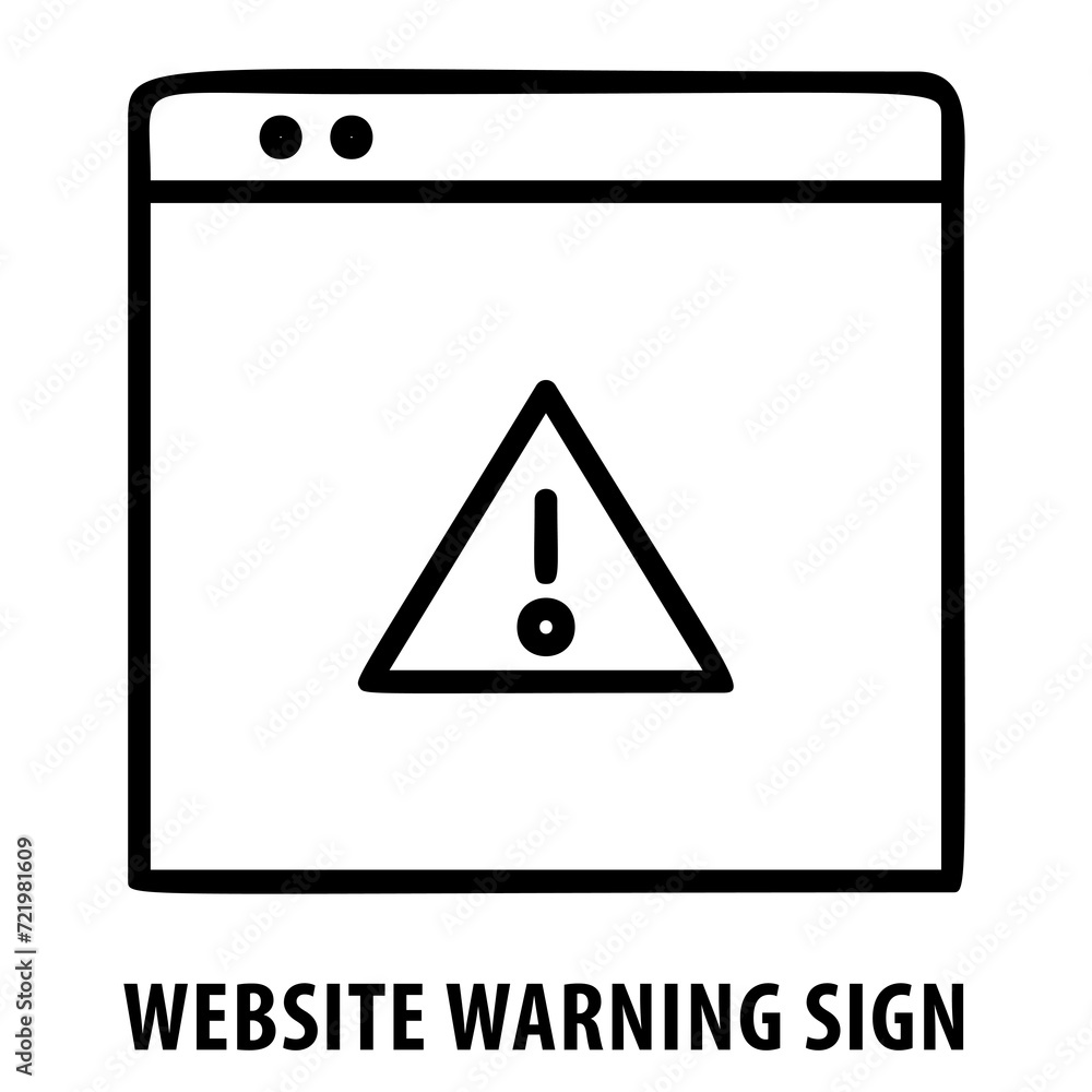 caution, warning, alert, website security, danger, online threat ...