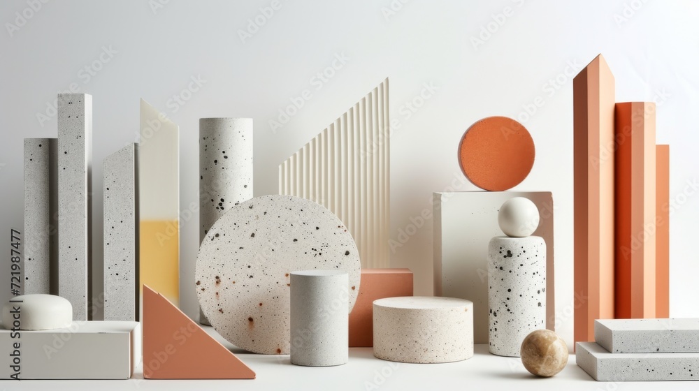 Modern infographics stylized as concrete. Statistics Business 3d Pie ...