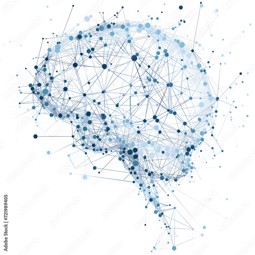 Neural Network Data Analysis In Cybersecurity Isolated On White Neural Network Data Analysis In Cybersecurity Isolated On White