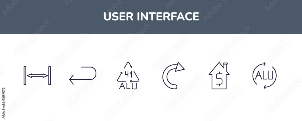 Vecteur Stock editable outline icons set. thin line icons from user interface collection. linear ...