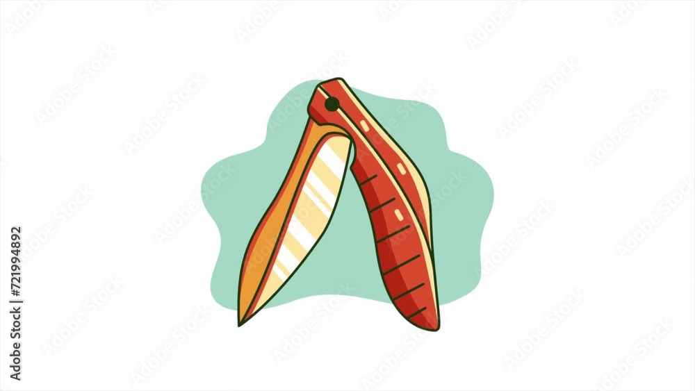 pocket knife animation video design, outdoor knife motion graphic video ...