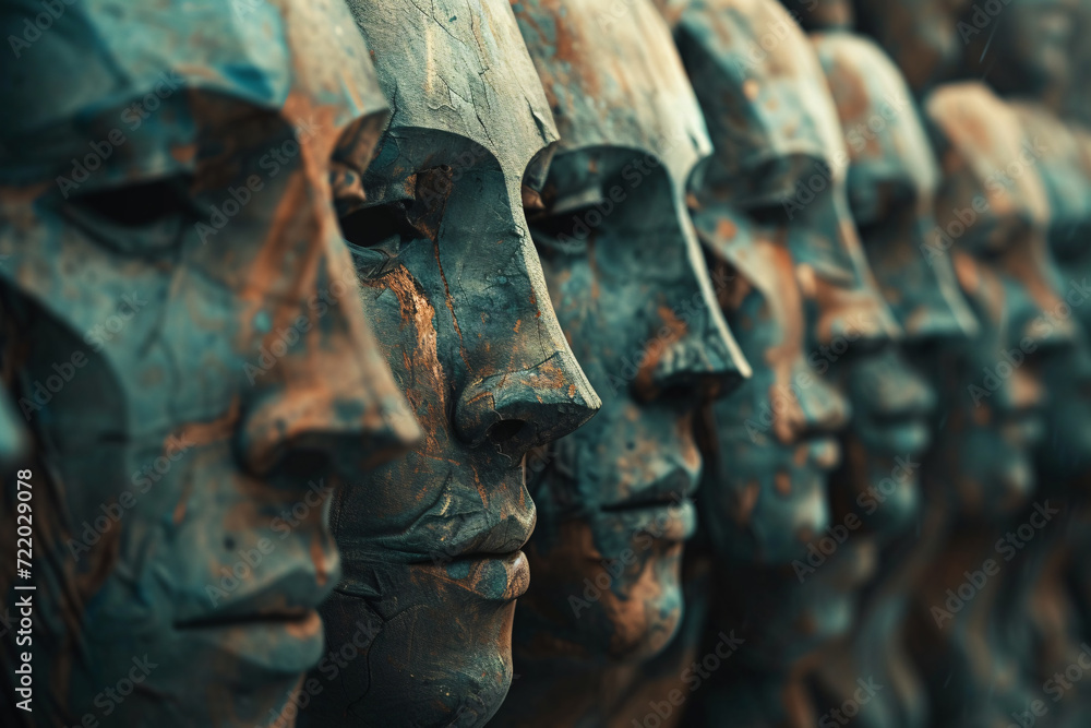 Dissociative personality disorder concept, multiple personalities, a ...