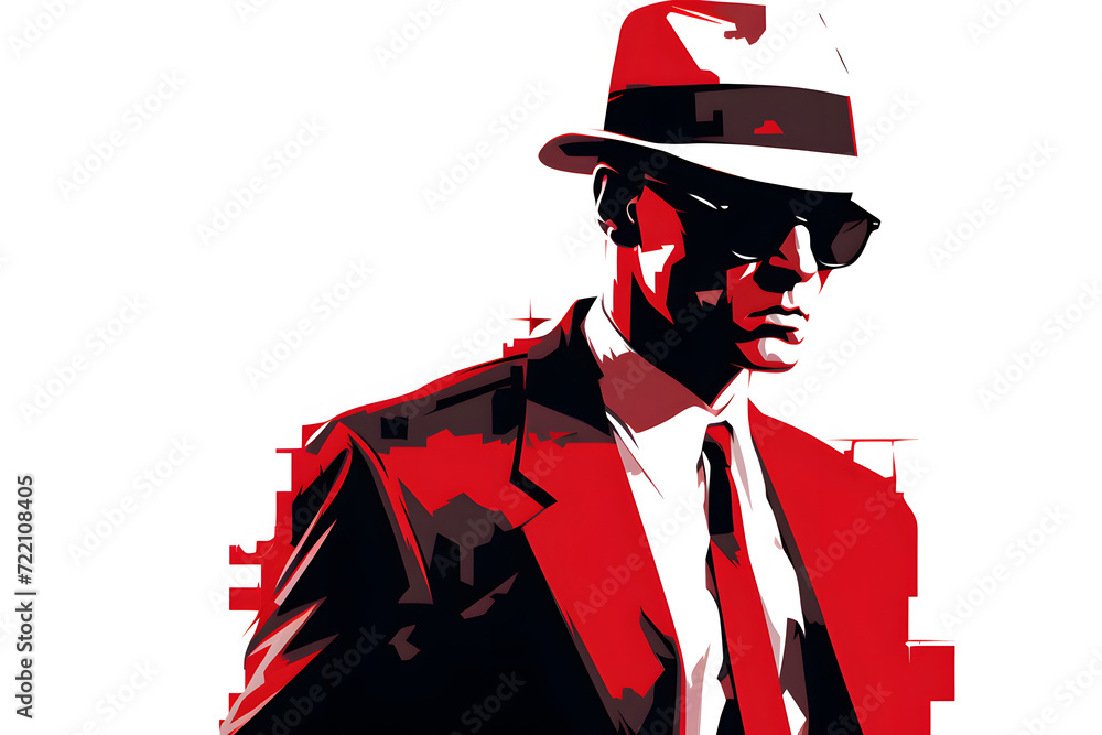 Mafia Gangster Mafia Boss Illustration Of A Mafia Man Gangster Criminal Illustrated Mafia